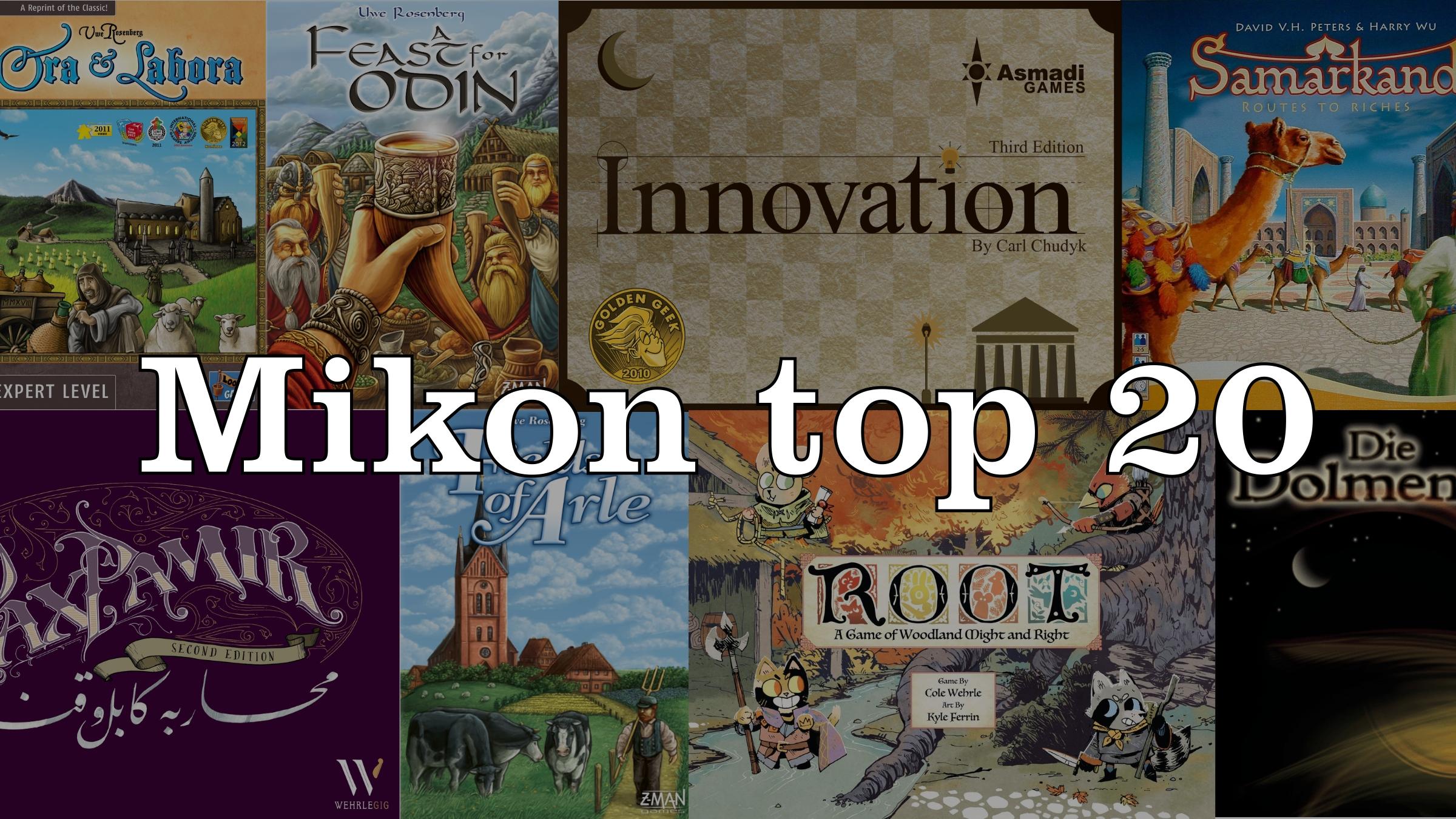 Mikon top 20 -lautapelit ＞ Lautapeliopas