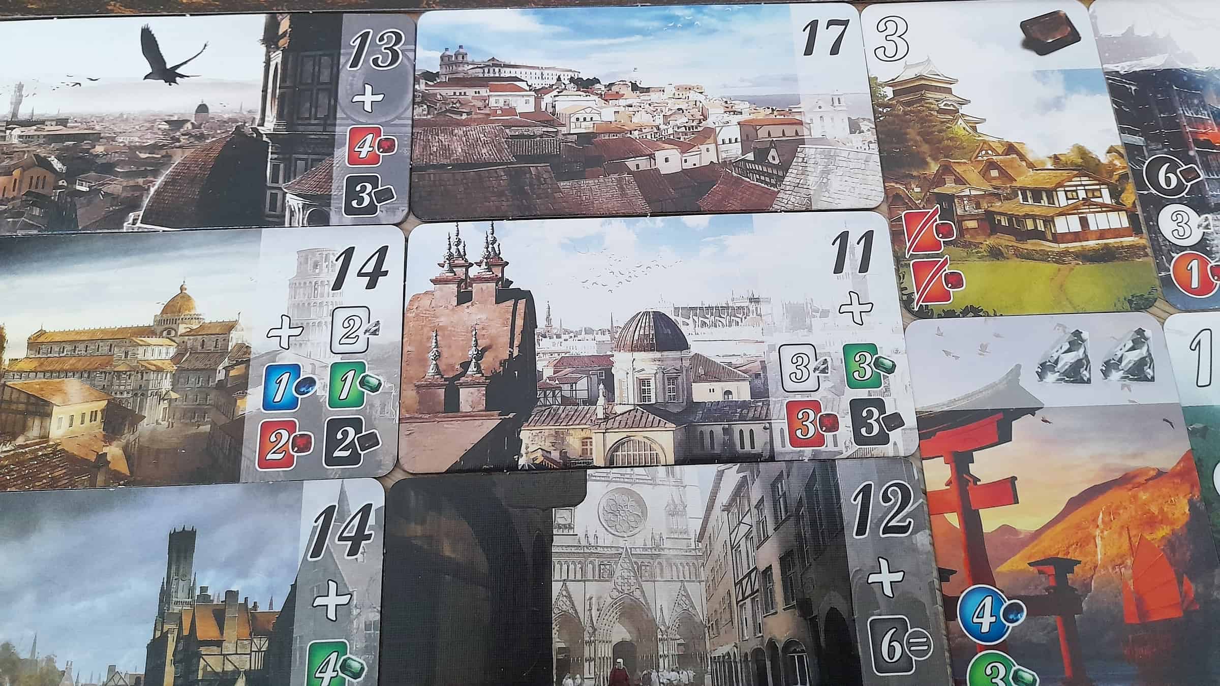 Cities of Splendor -lautapelin arvostelu ＞ Lautapeliopas